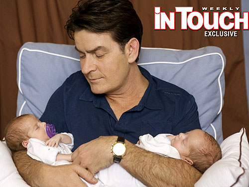 Charlie Sheen's New sons twins Bob and Max Sheen - The JJB